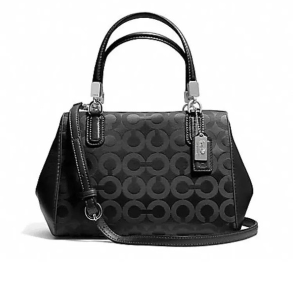 Coach | Bags | Coach Madison Op Art Sateen Mini Satchel Handbag | Poshmark